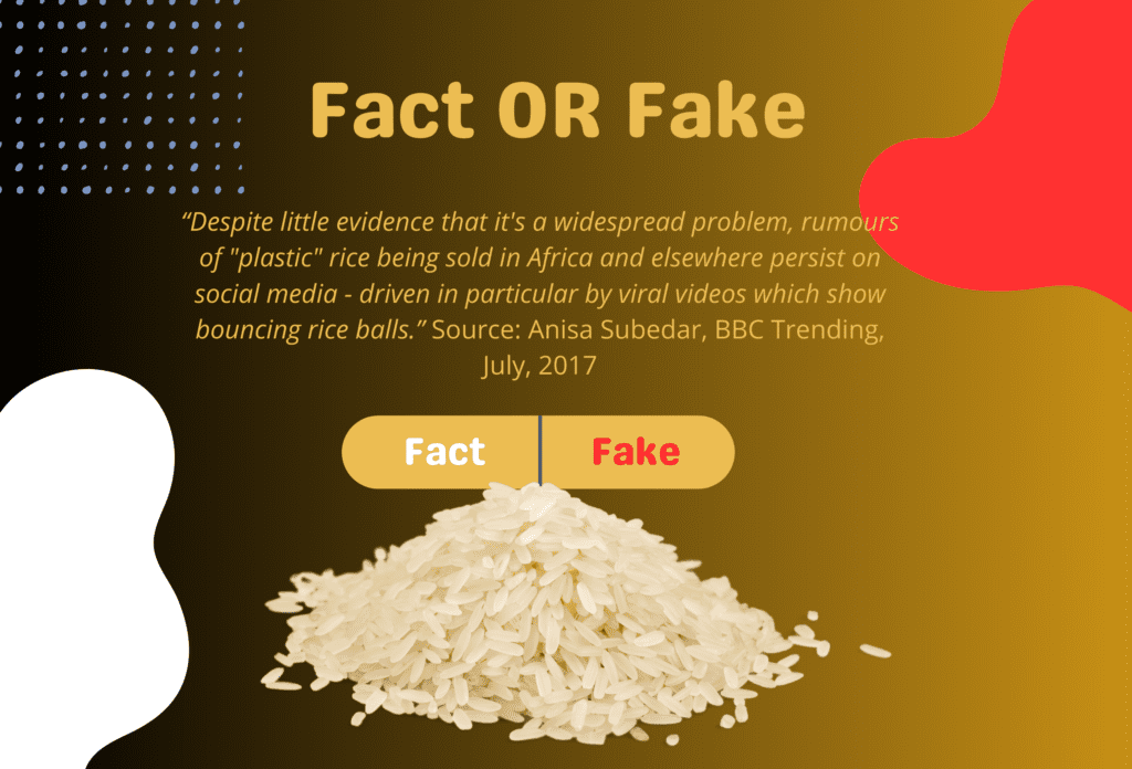 Misinformation In Agri-Food : The "Plastic Rice" Scare and Its Impact ...